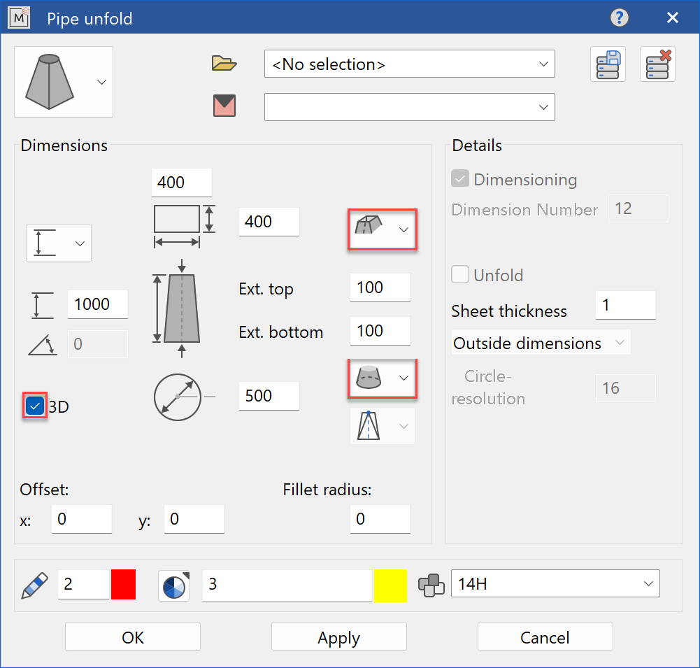 Pipe reducer - ELITECAD Mechanics 16 Help Center